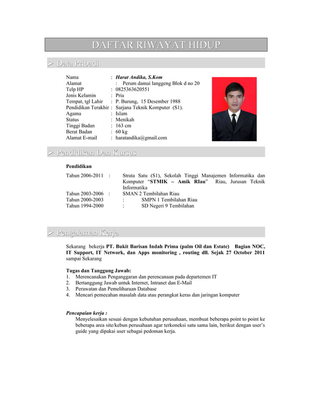 CV dika Indonesia | PDF