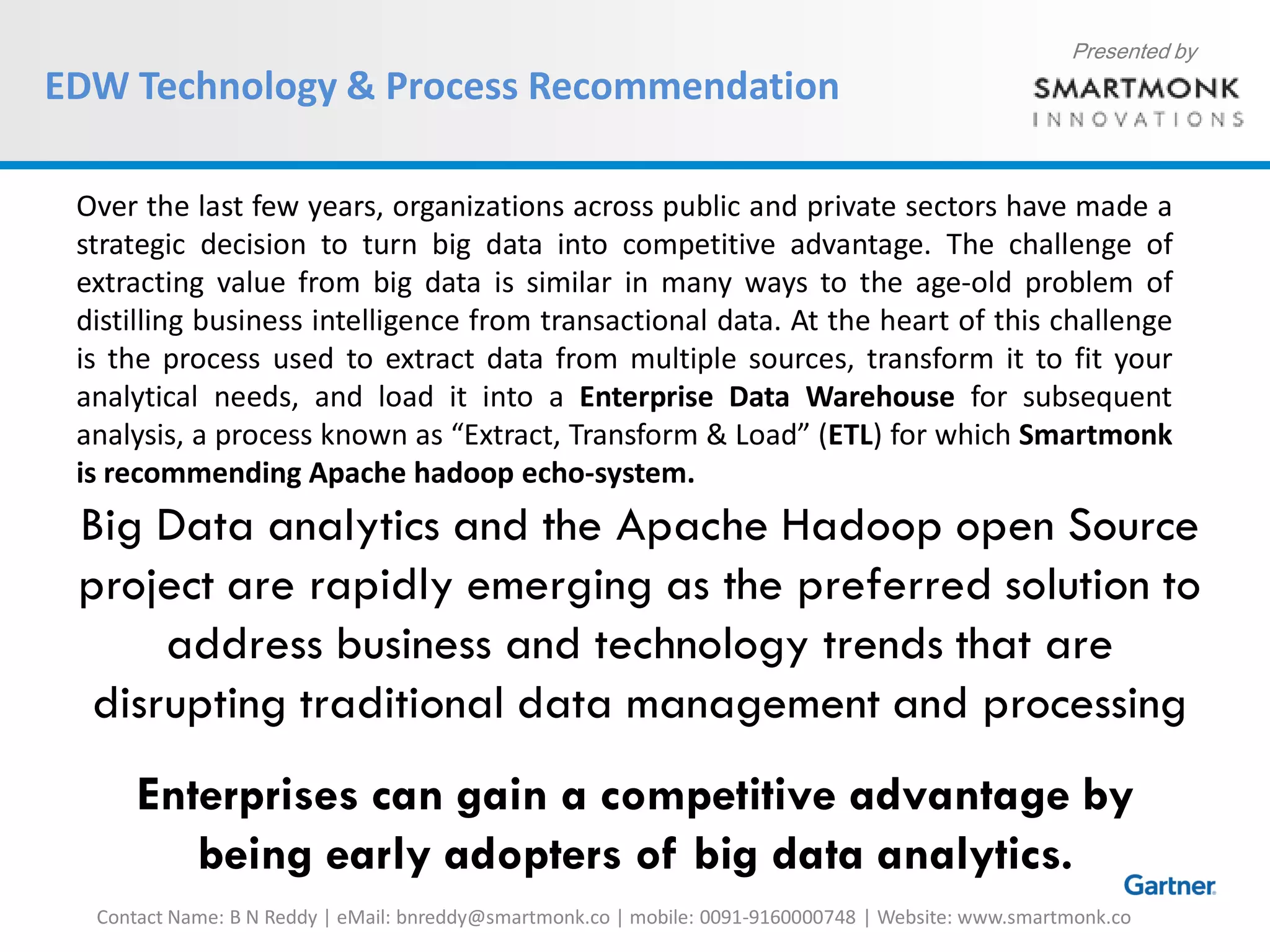 EDW_Recommendation_Smartmonk_26-12-14 | PPT