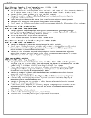 Andre Smith's Federal Resume | PDF
