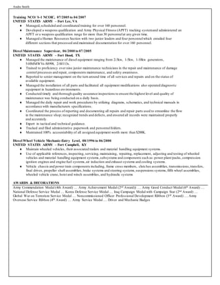 Andre Smith's Federal Resume | DOCX