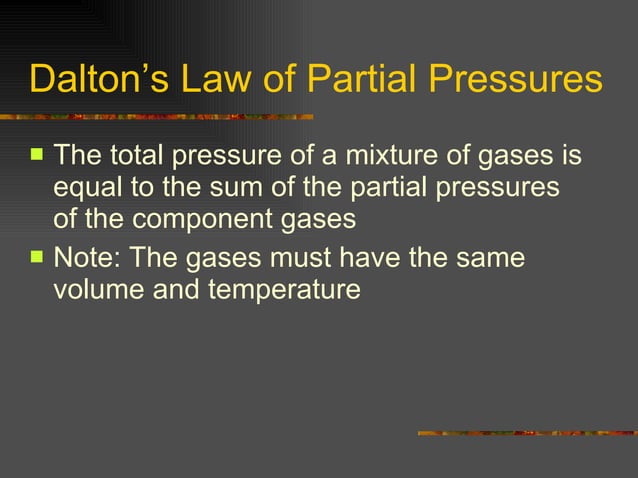 06 dalton’s law of partial pressures | PPT