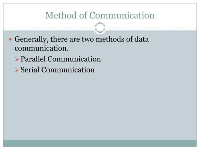 Data Communication Basics | PPT