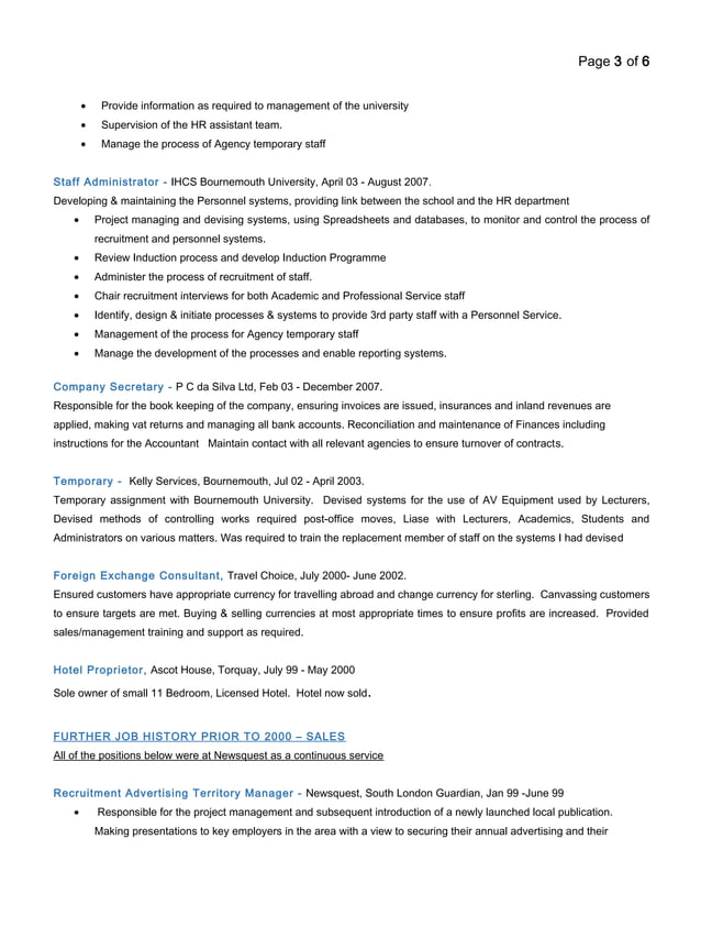 Sally-Ann Green CV BU | PDF