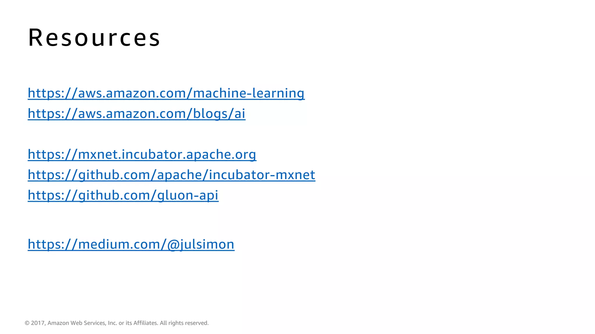 Deep Learning with Apache MXNet | PPT