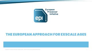 06 EPI: the European approach for Exascale ages | PPT