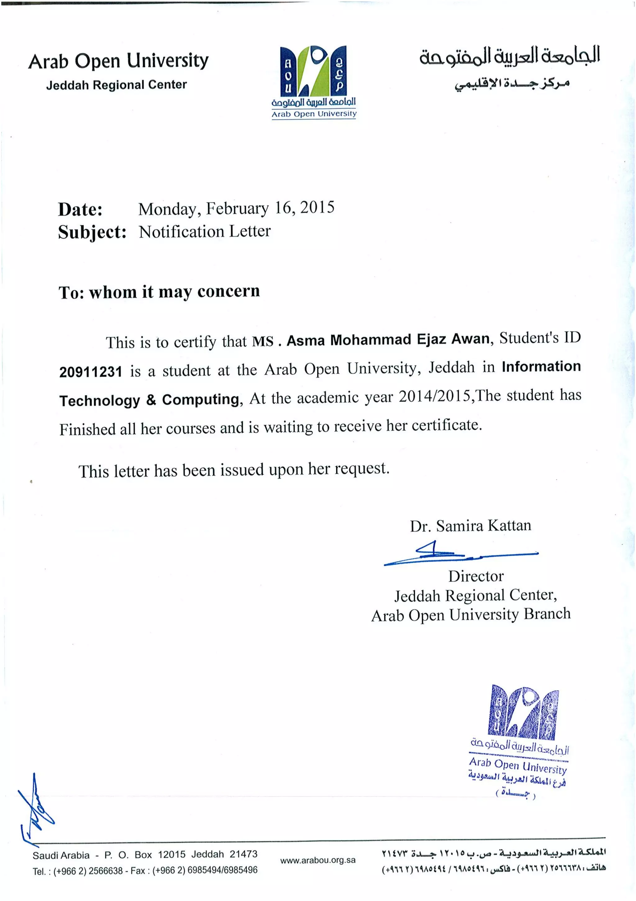 Graduation letter | PDF