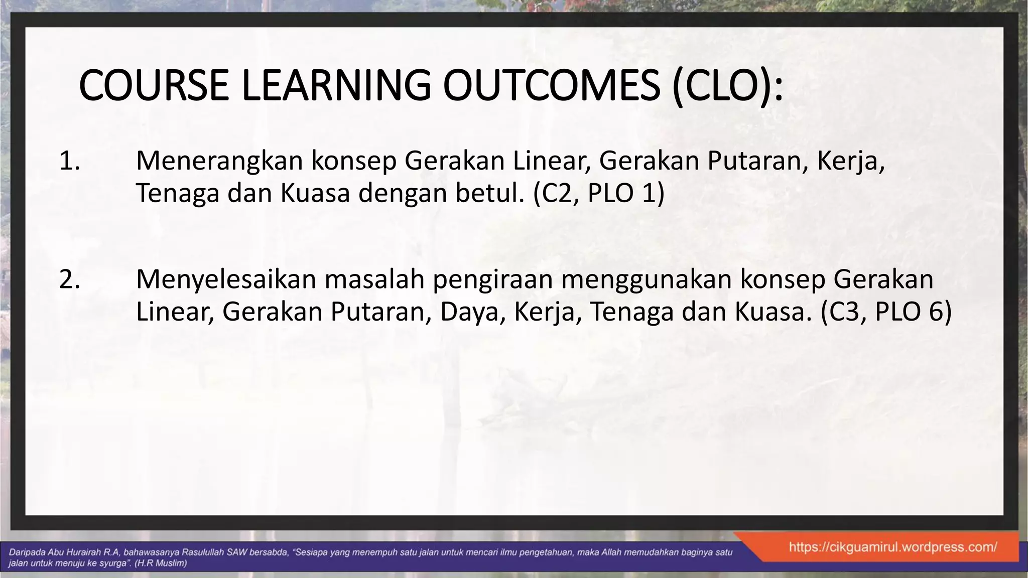 Dsm1021 sains1 Gerakanlinear | PDF