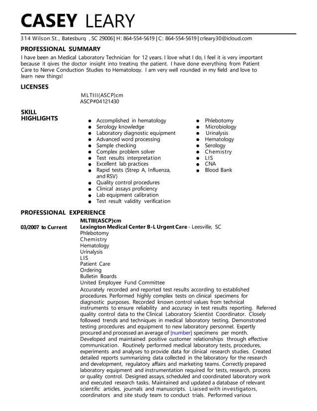 Casey Leary Resume 1 | PDF