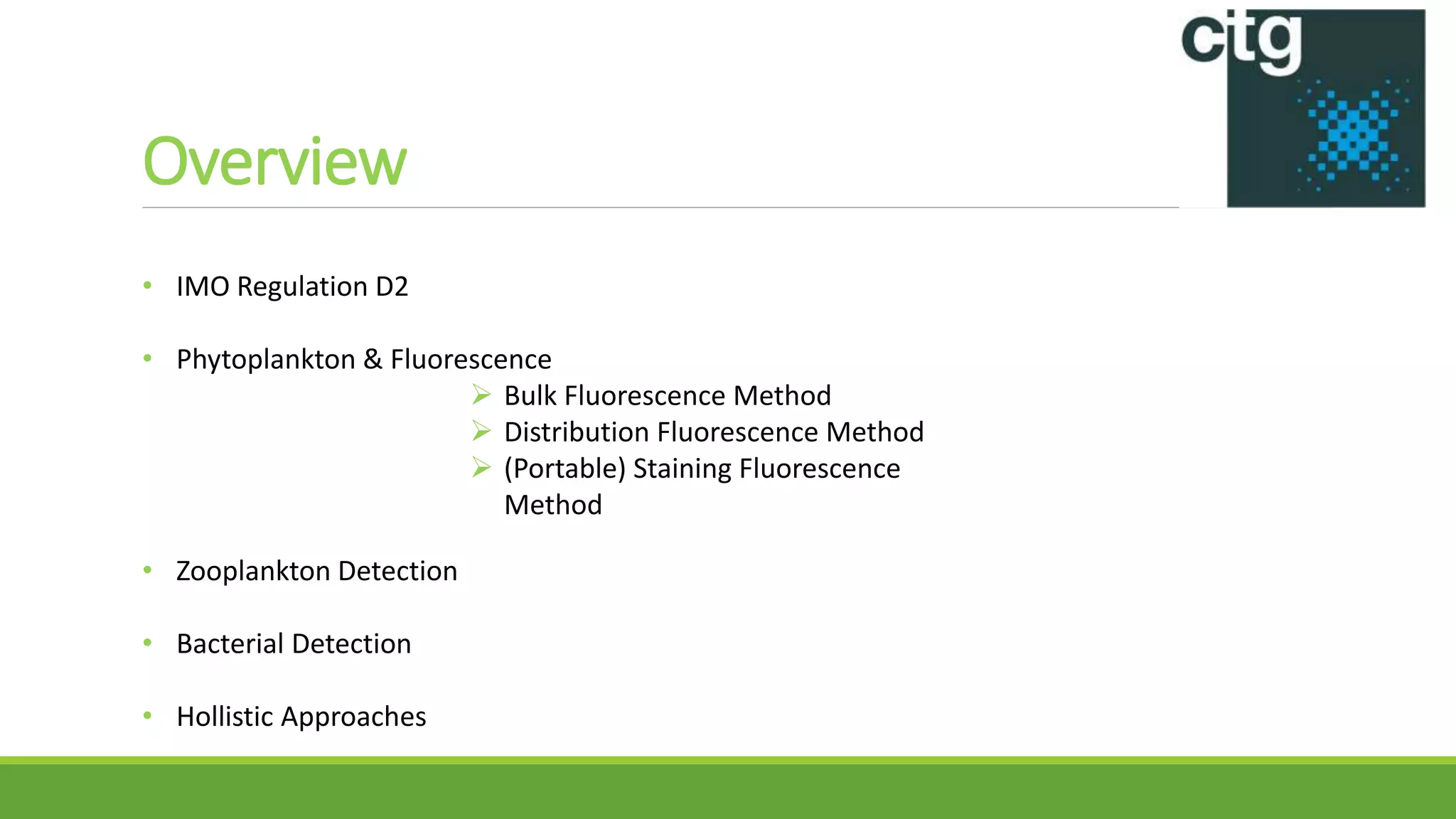 IMarEST Compliance Testing Presentation. Evaluation of onboard methods ...