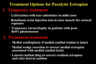 ectropion & entropion | PPT