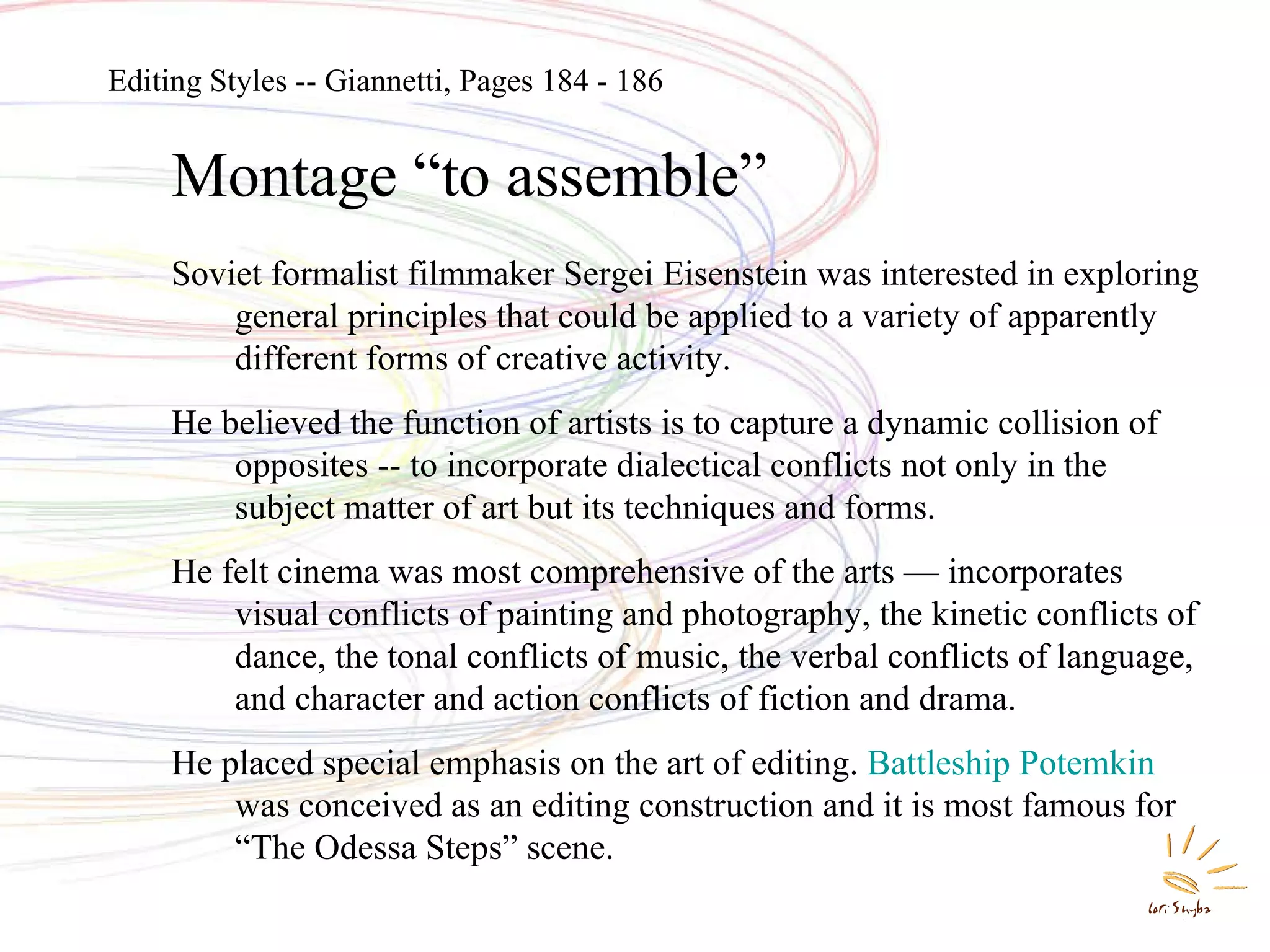 Principles of Editing | PPT