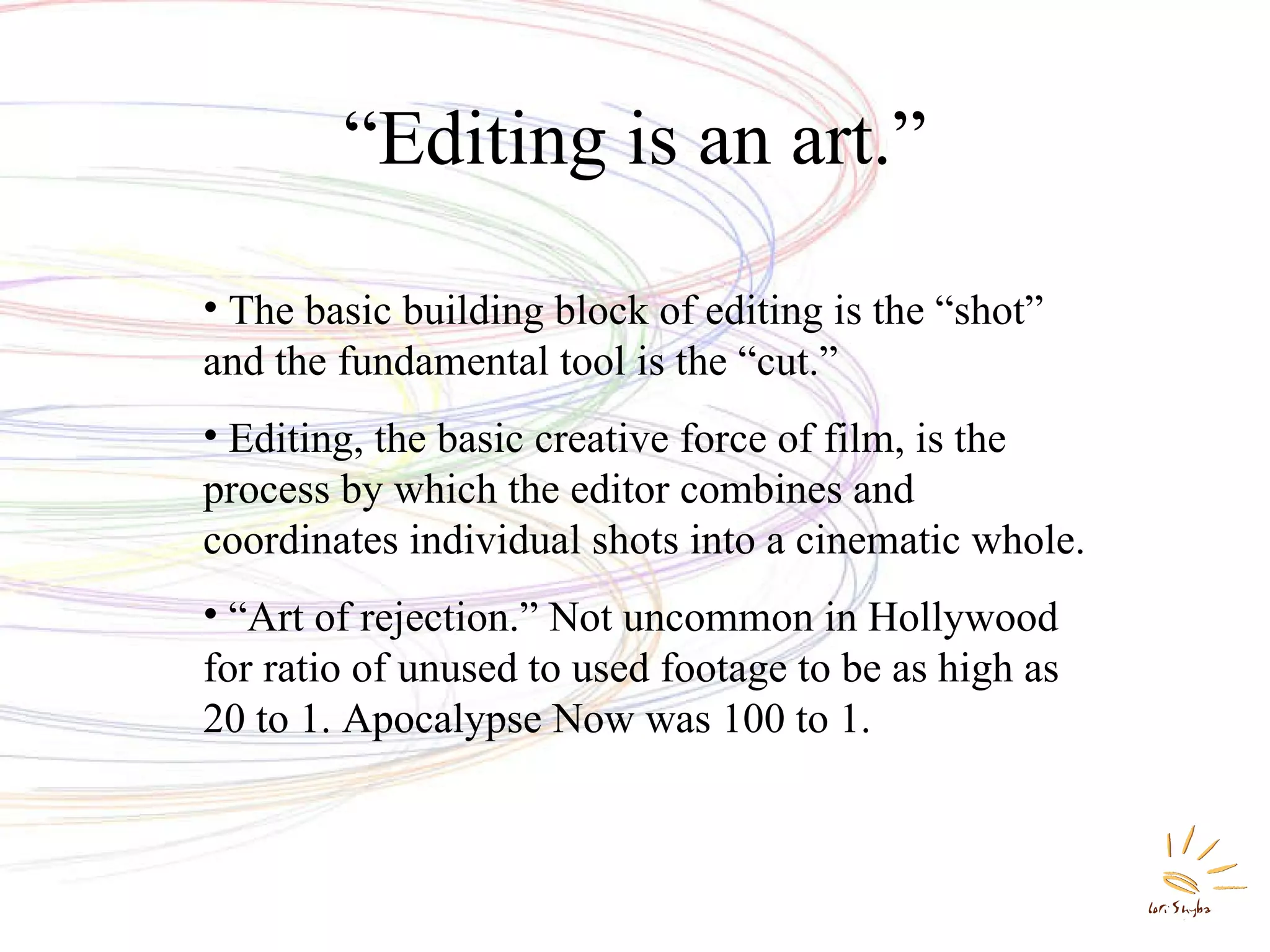 Principles of Editing | PPT