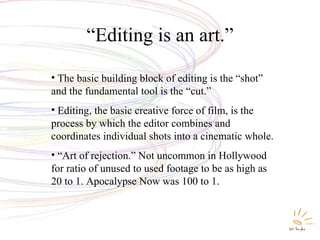 Principles of Editing | PPT