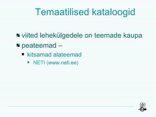 Interneti materjalide kasutamine | PPT