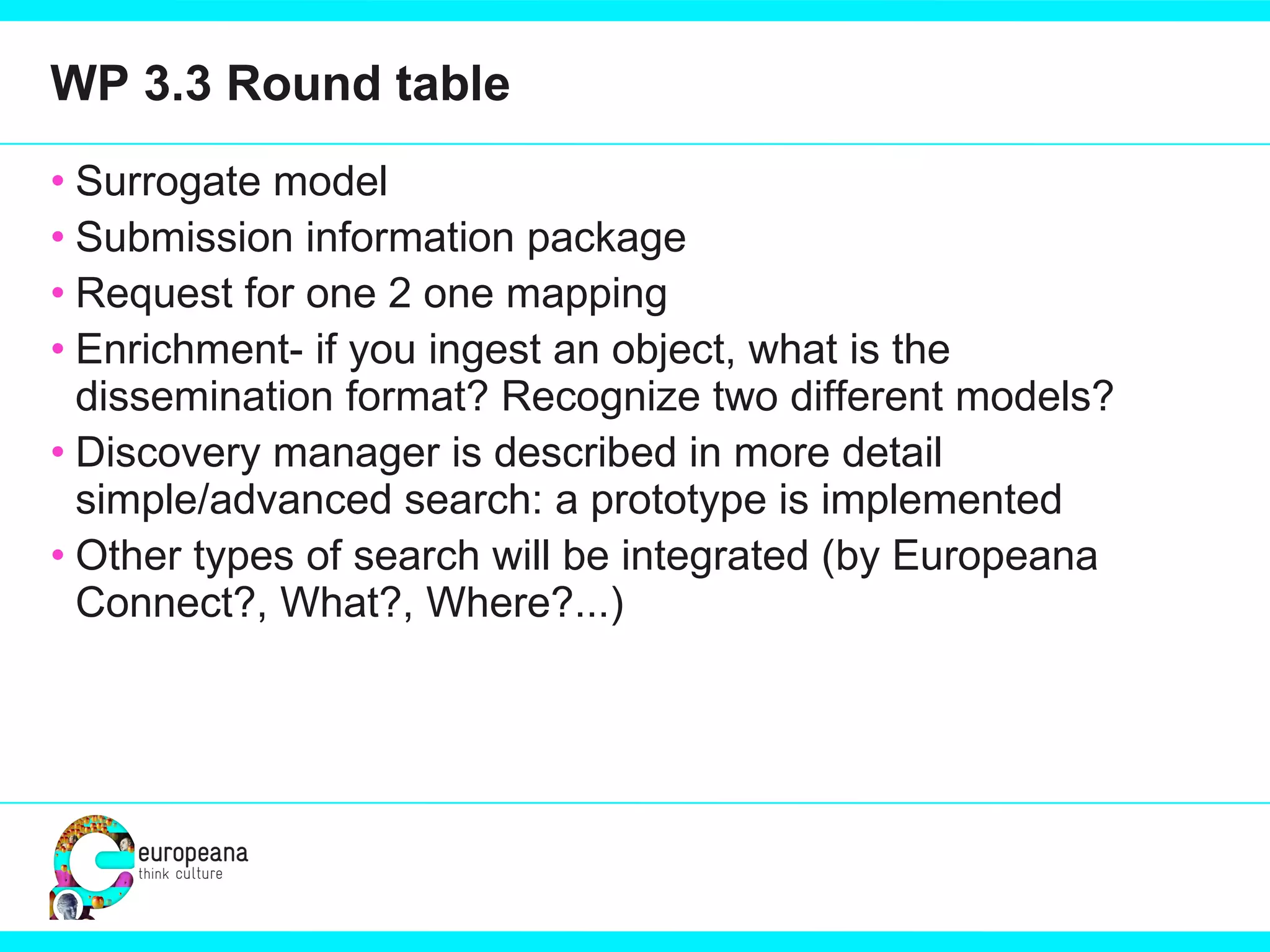 WP 3.3 API and Functional Architecture | PPT | Web Development | Internet