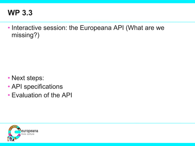 WP 3.3 API and Functional Architecture | PPT | Web Development | Internet