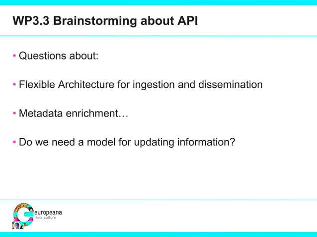 WP 3.3 API and Functional Architecture | PPT | Web Development | Internet