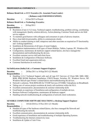 1-Rupesh Kumar Sahu Resume | PDF