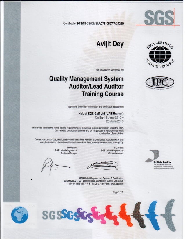 Q 1. Lead auditor - QMS | PDF