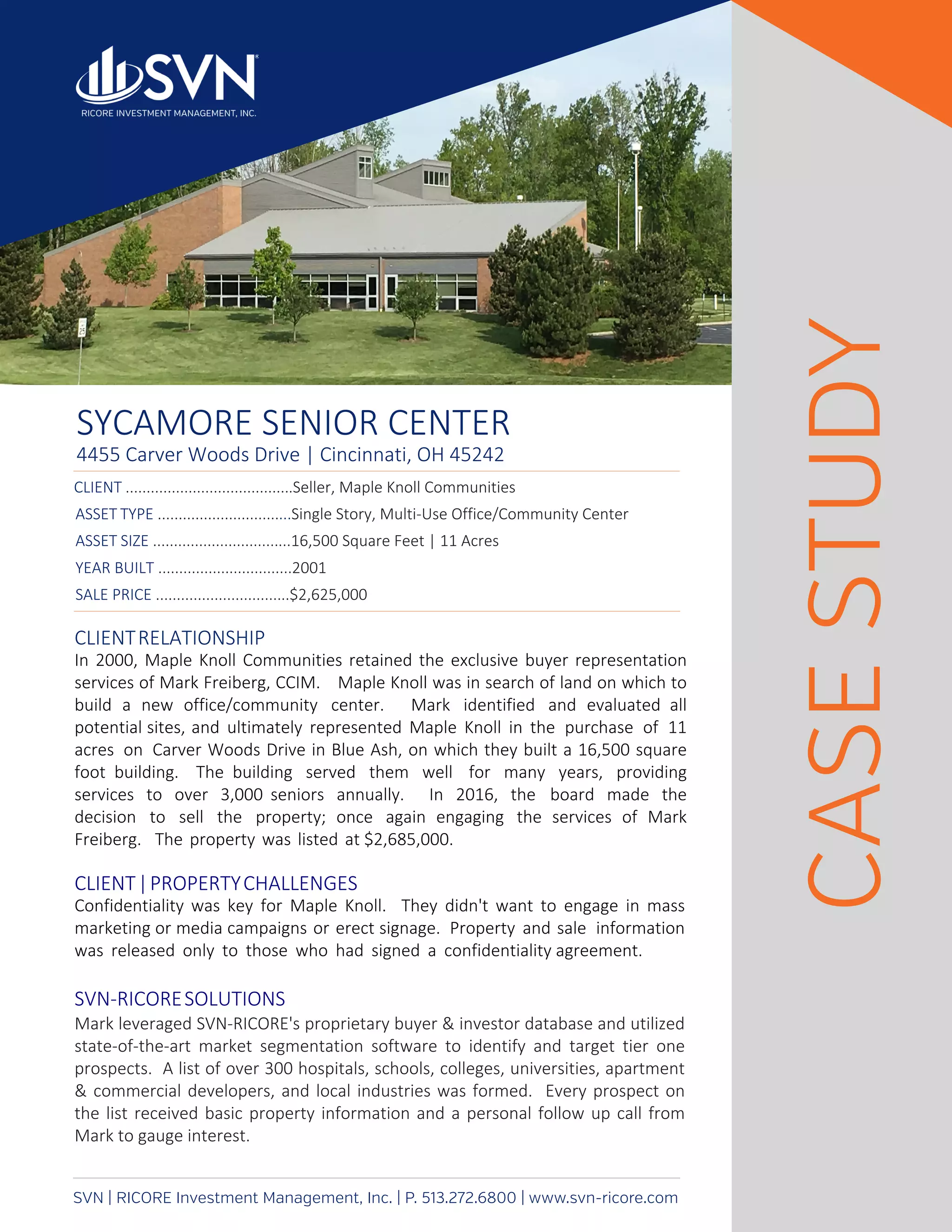 Sycamore Senior Center | PDF