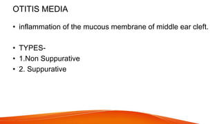 OTITIS MEDIA | PDF | Ear, Nose and Throat Conditions | Diseases and Conditions