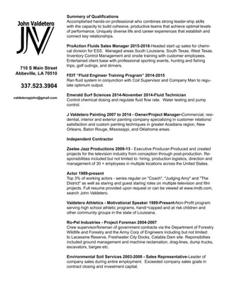 John Valdetero Resume (2) | PDF