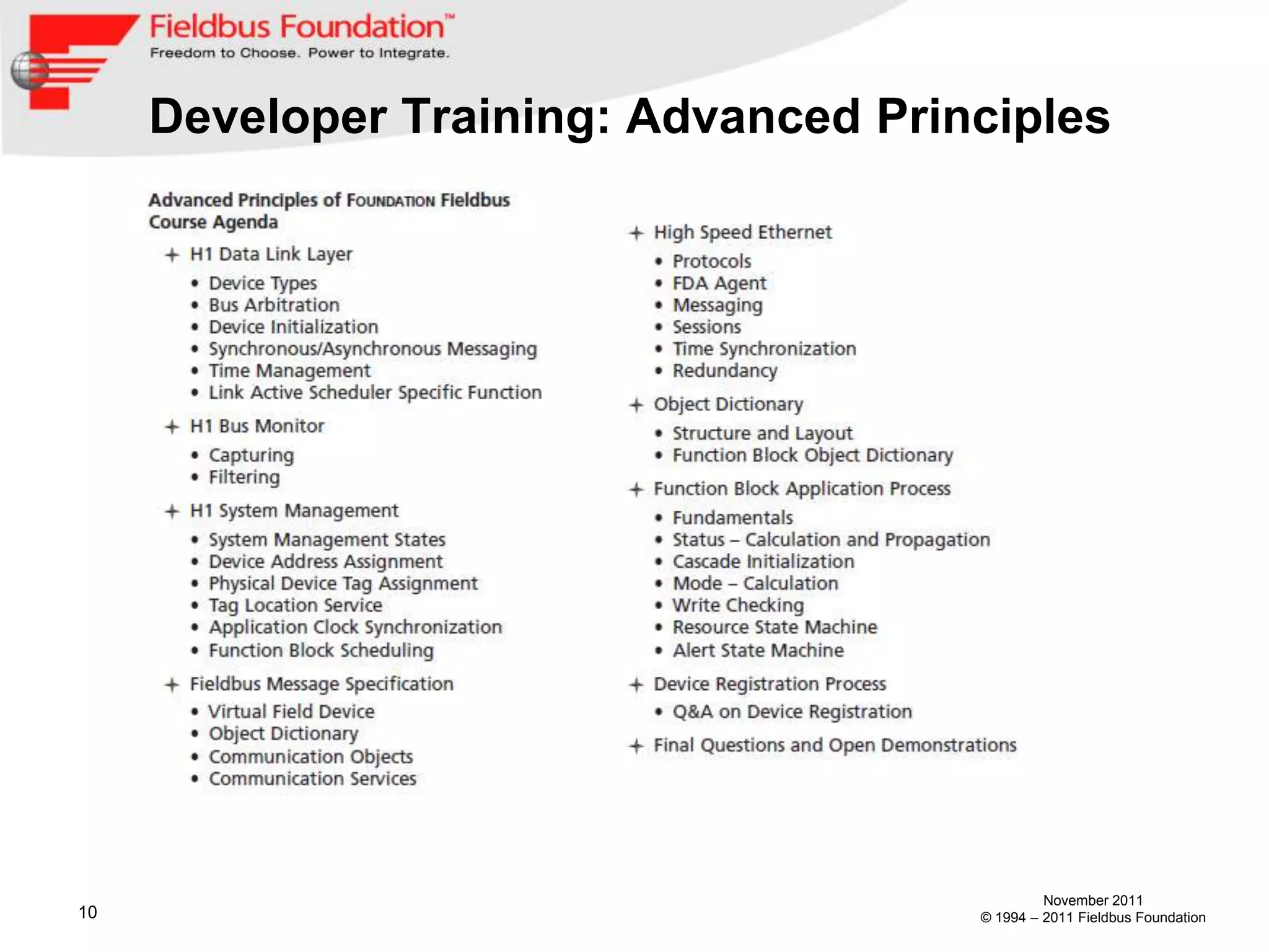 06 fieldbus foundation training media day presentation final | PPTX