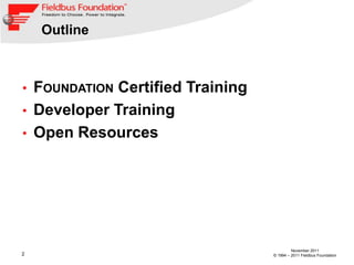 06 fieldbus foundation training media day presentation final | PPTX