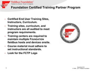 06 fieldbus foundation training media day presentation final | PPTX