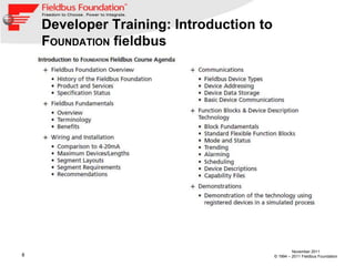 06 fieldbus foundation training media day presentation final | PPTX