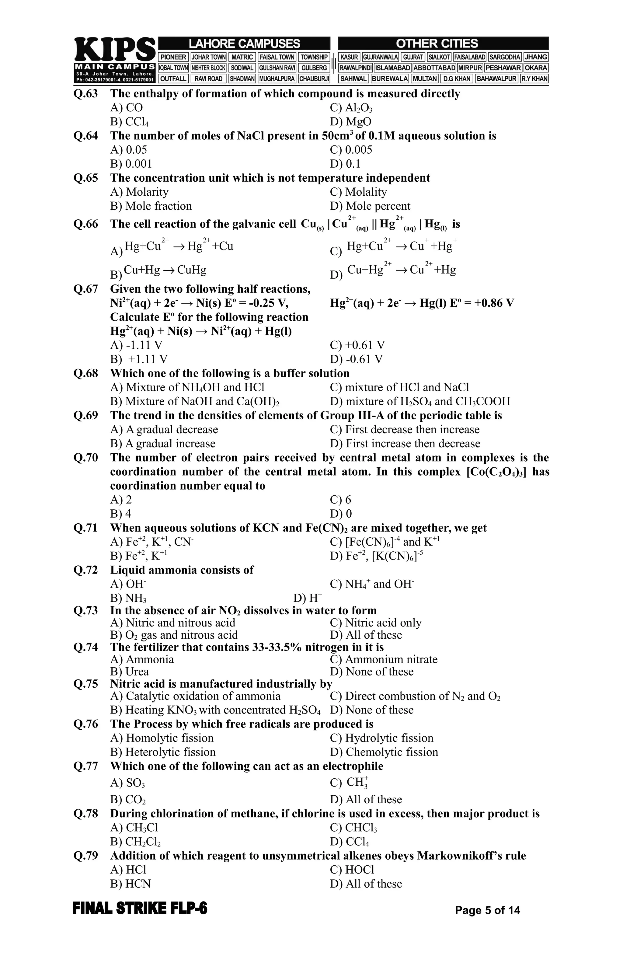MCAT Full length paper 6-student_copy_ | PDF