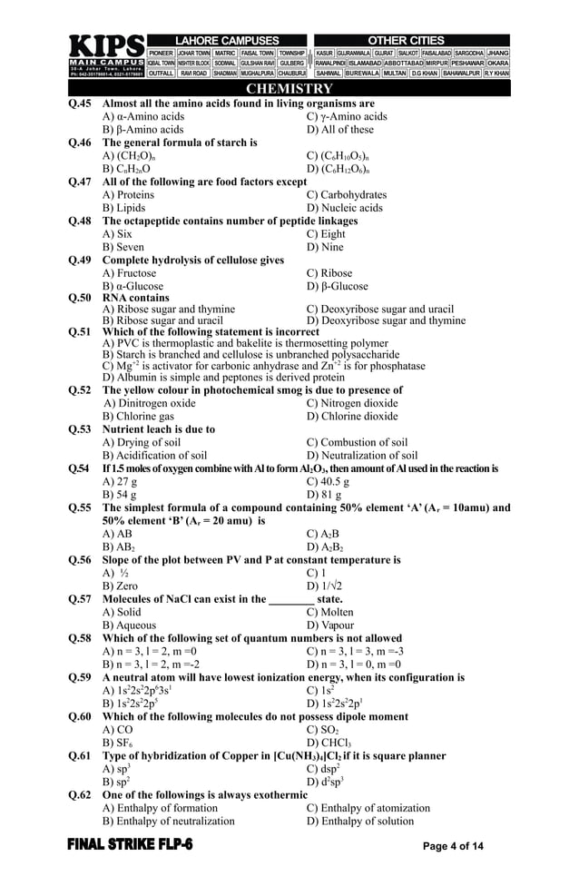 MCAT Full length paper 6-student_copy_ | PDF