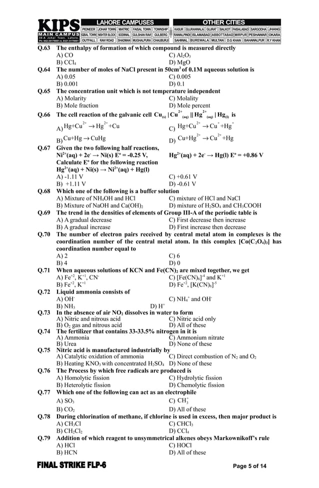 MCAT Full length paper 6-student_copy_ | PDF