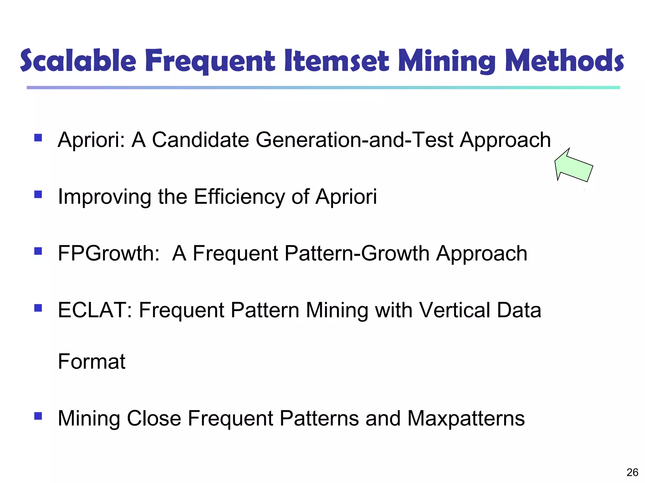 Mining Frequent Patterns, Association and Correlations | PPT