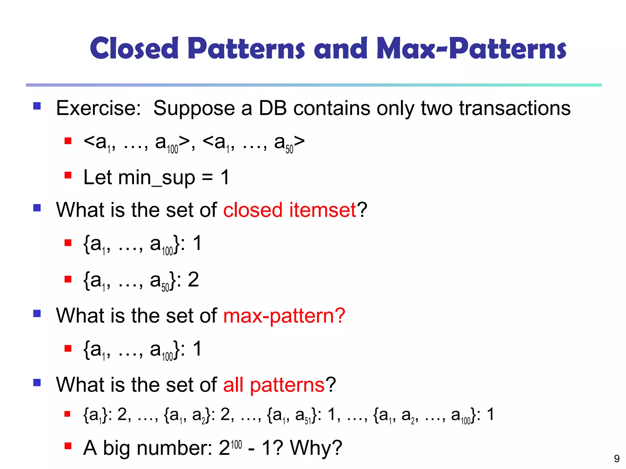 Mining Frequent Patterns Association And Correlations Ppt