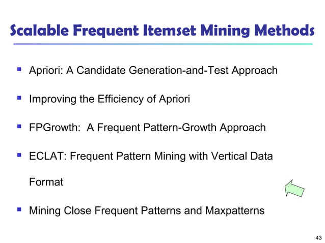 Mining Frequent Patterns, Association and Correlations | PPT
