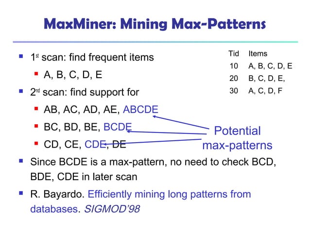 Mining Frequent Patterns, Association and Correlations | PPT
