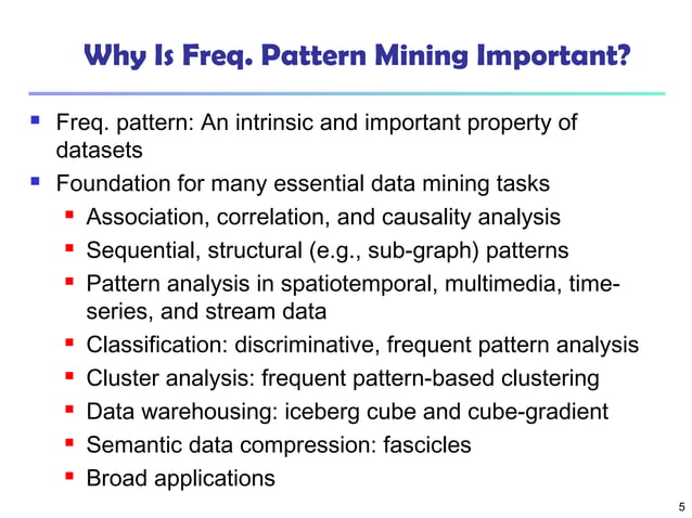 Mining Frequent Patterns, Association and Correlations | PPT