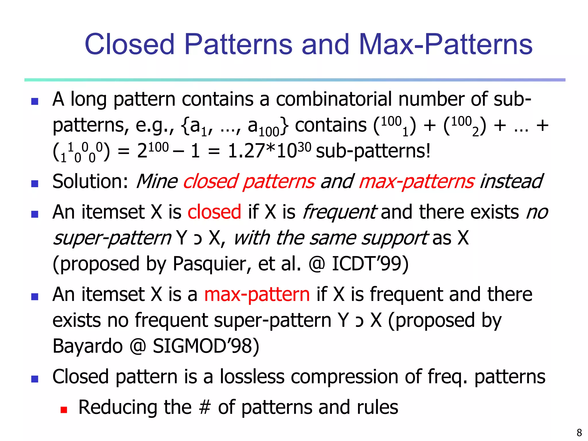Data Mining Concepts And Techniques Chapter 6 Mining Frequent