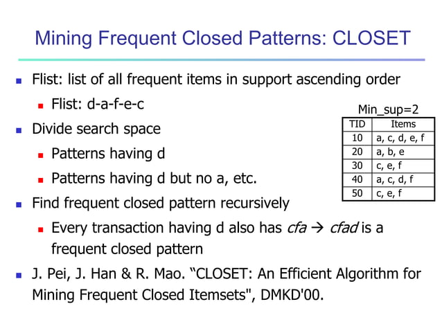 Data Mining: Concepts and Techniques_ Chapter 6: Mining Frequent Patterns, Association and ...
