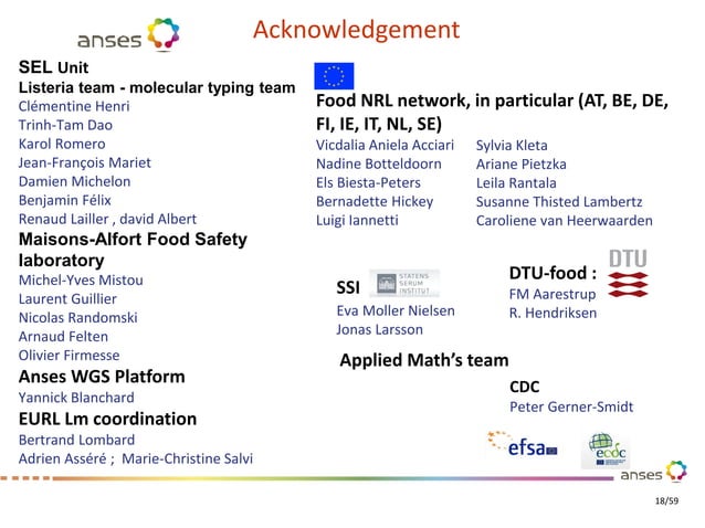 Whole Genome Sequencing (WGS) for food safety management in France ...