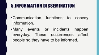 06 functions of communication | PPTX