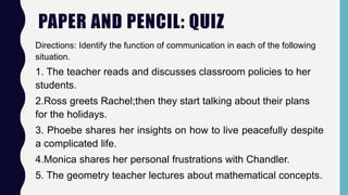06 functions of communication | PPTX