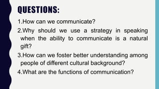 06 functions of communication | PPTX