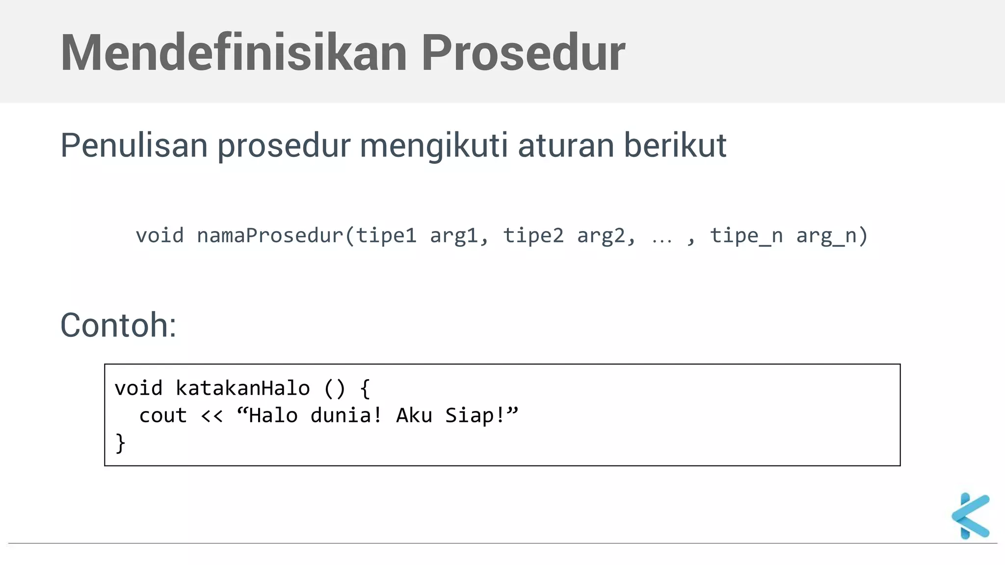 Algoritma dan Struktur Data - fungsi dan prosedur c++ | PDF
