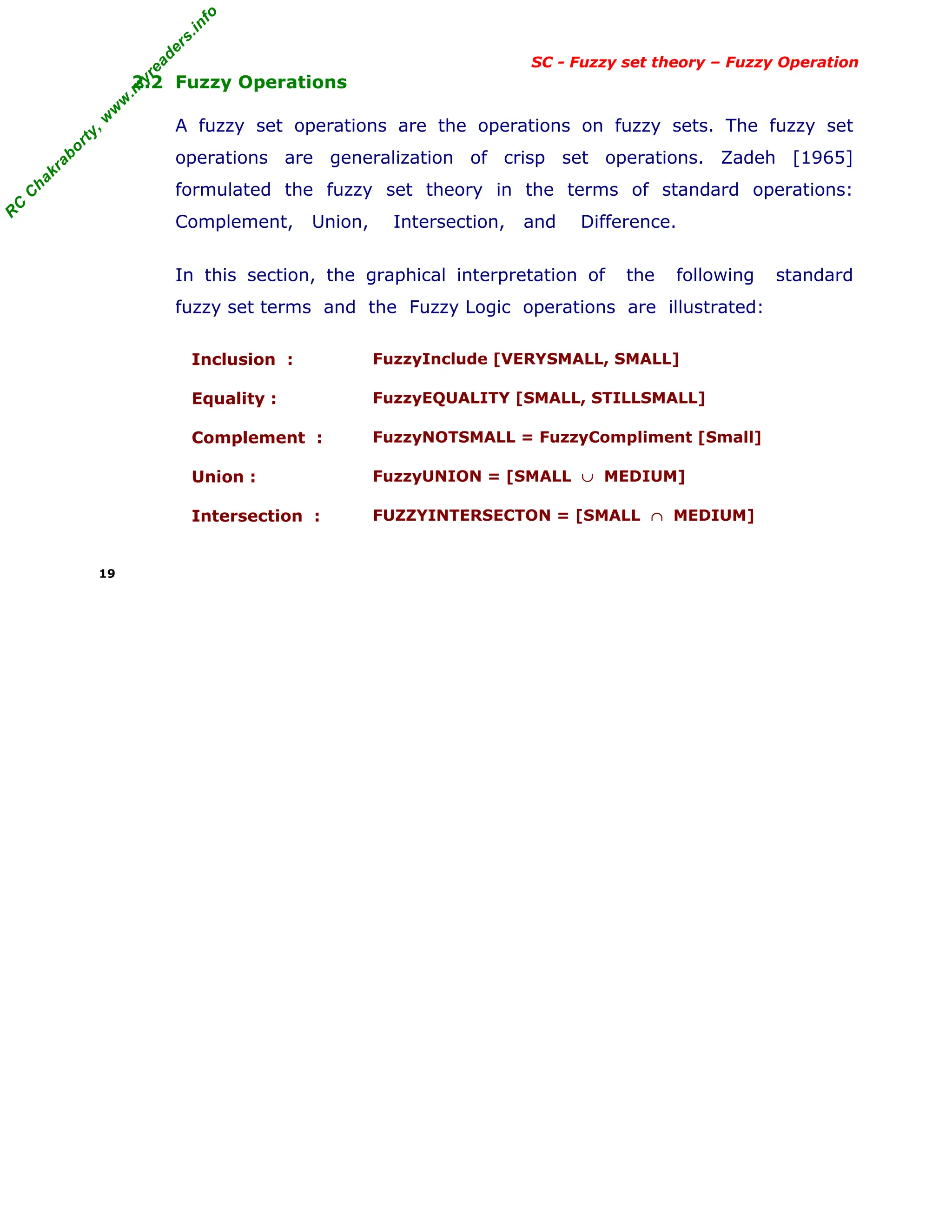 Fuzzy Set Theory and Classical Set Theory (Soft Computing) | PDF