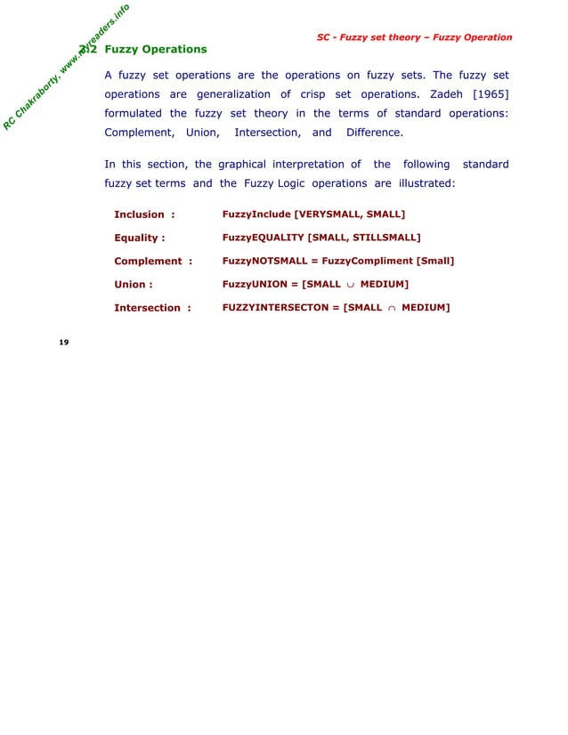 Fuzzy Set Theory And Classical Set Theory Soft Computing Pdf Programming Languages Computing