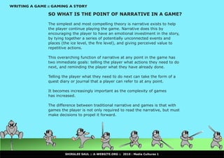 Narrative theory and games | PDF