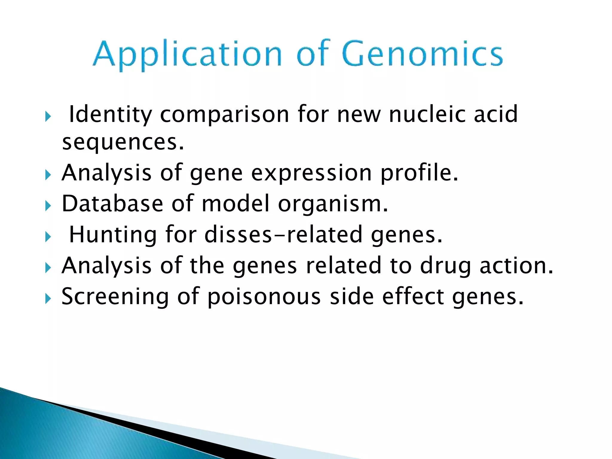 Tools of Genomics | PPTX