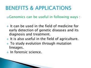 Tools of Genomics | PPTX